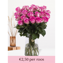 Roze rozen 10 t/m 99 | Kies je aantal rozen met SURPROSE